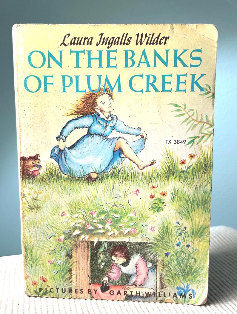 Vintage "on the BANKS of PLUM Creek" by Laura Ingalls Wilder - a Soft ...
