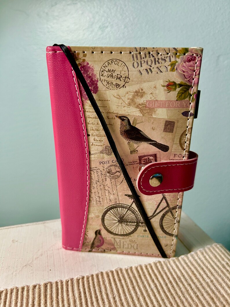 Vintage "pocketbook or TRAVEL Journal" - Padded Book With Ribbon Page ...
