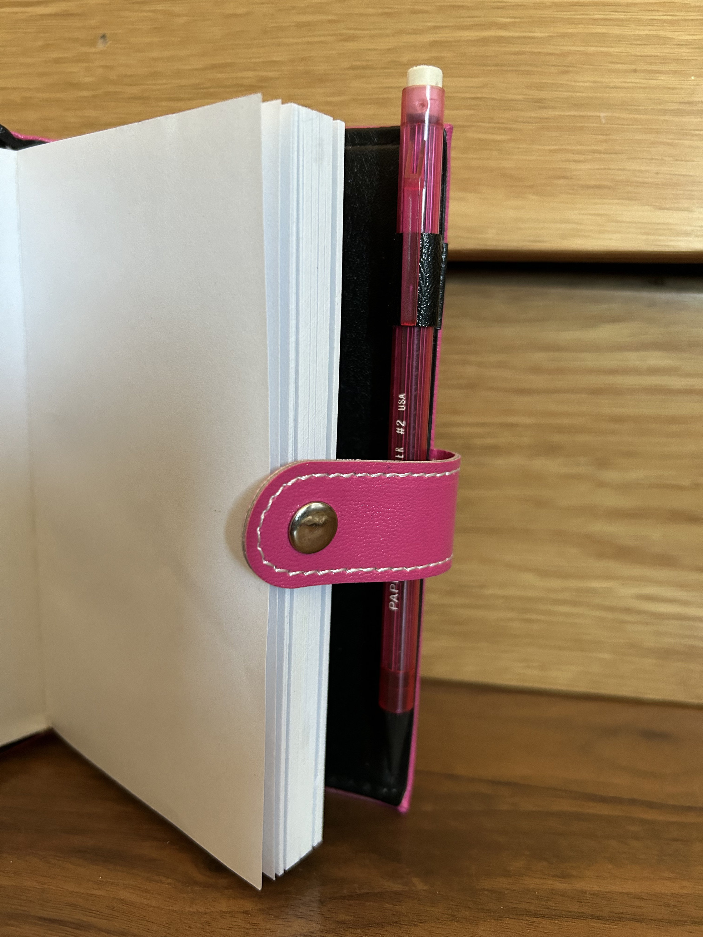 Vintage "pocketbook or TRAVEL Journal" - Padded Book With Ribbon Page ...