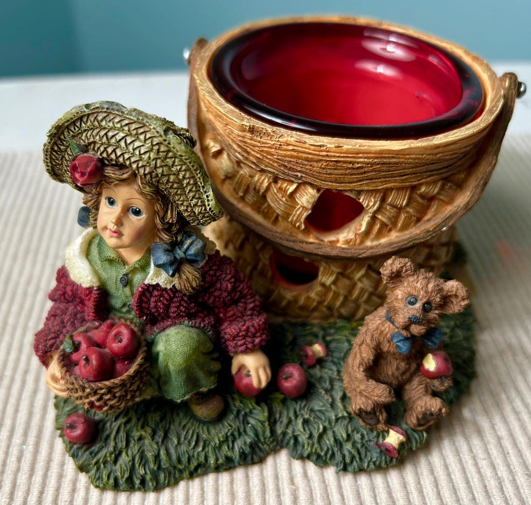 Vintage "yesterday's CHILD - Candice With Matthew...gathering Apples" A ...