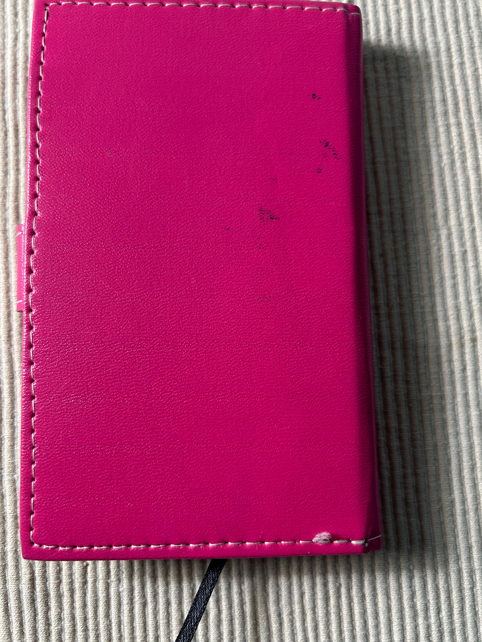 Vintage "pocketbook or TRAVEL Journal" - Padded Book With Ribbon Page ...