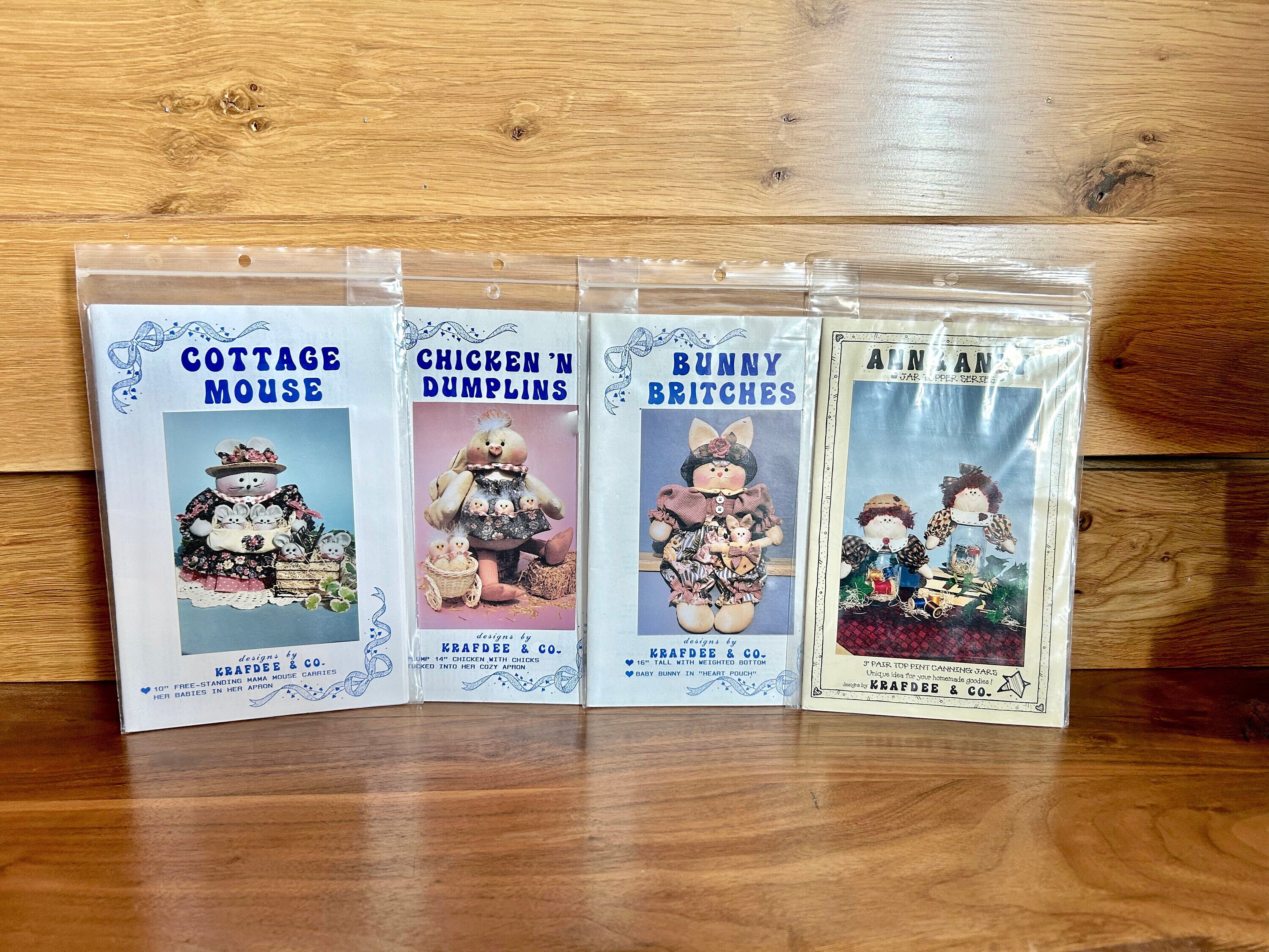 Vintage craft SEWING Patterns Lot of 4 Craft Sewing Project Patterns ...