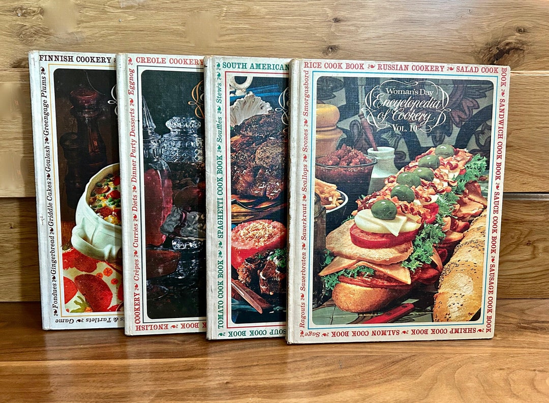 Vintage international RECIPES Cookbooks Woman's Day Encyclopedia of ...