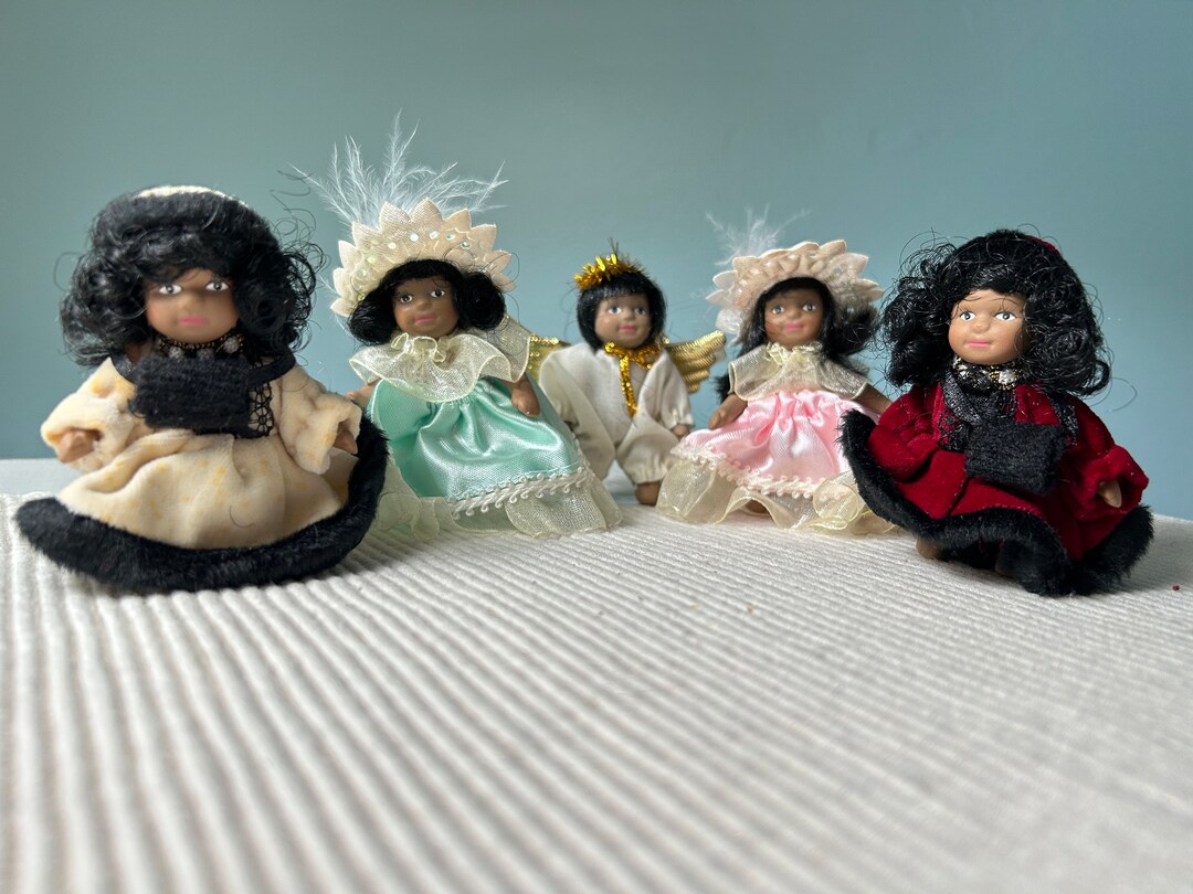 Vintage miniature Figurines Set of 5 - Etsy