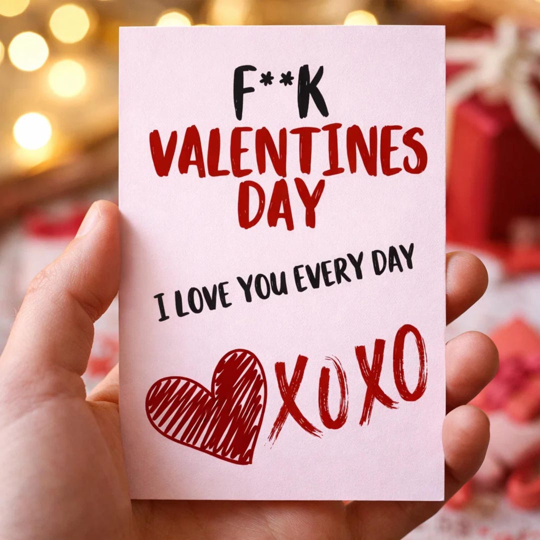Inappropriate Valentine's Day Card - Printable DIY Love Card PNG & PDF ...