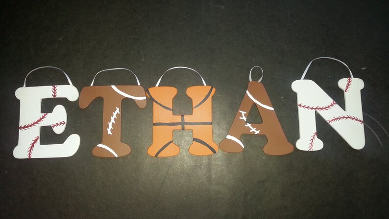 Custom Sports Name / Monogram - Etsy
