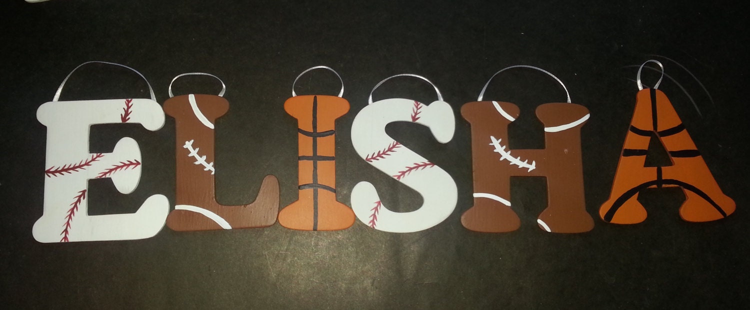 Custom Sports Name / Monogram - Etsy