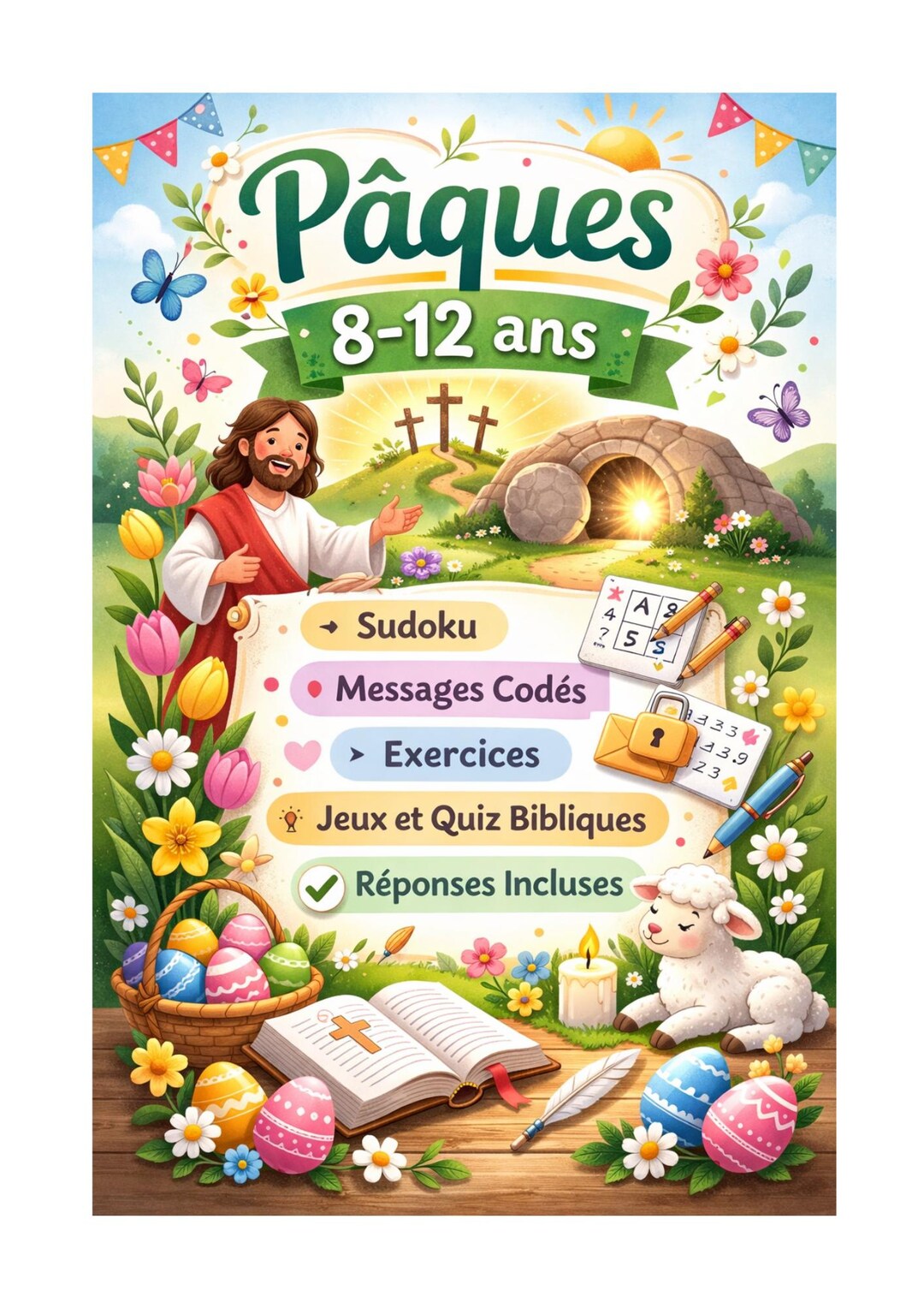 Easter Activities for Ages 8-12 | Sudoku & Coded Messages | Jesus Story ...
