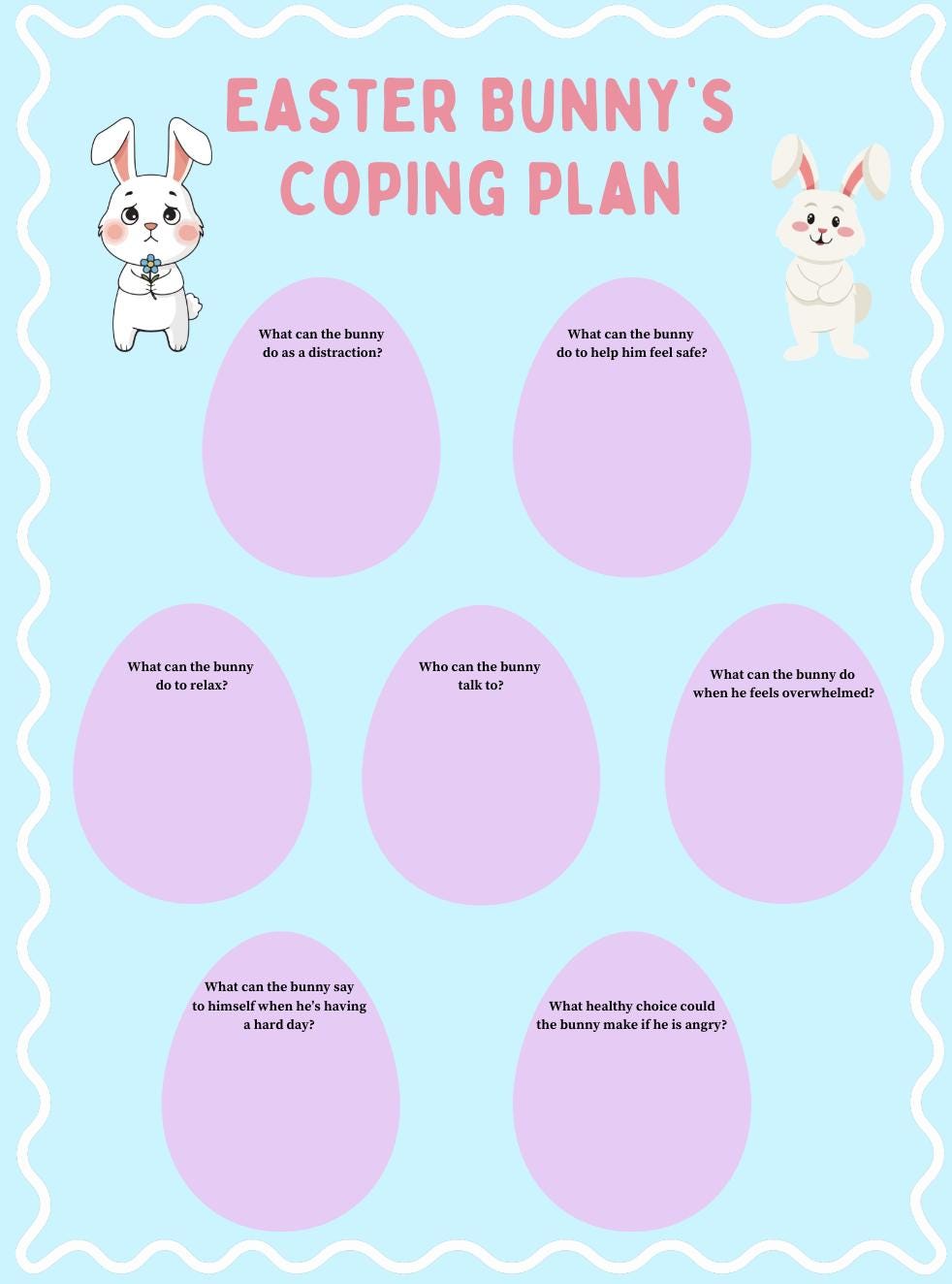 Easter Counseling Activity Bundle | Social Emotional Learning ...