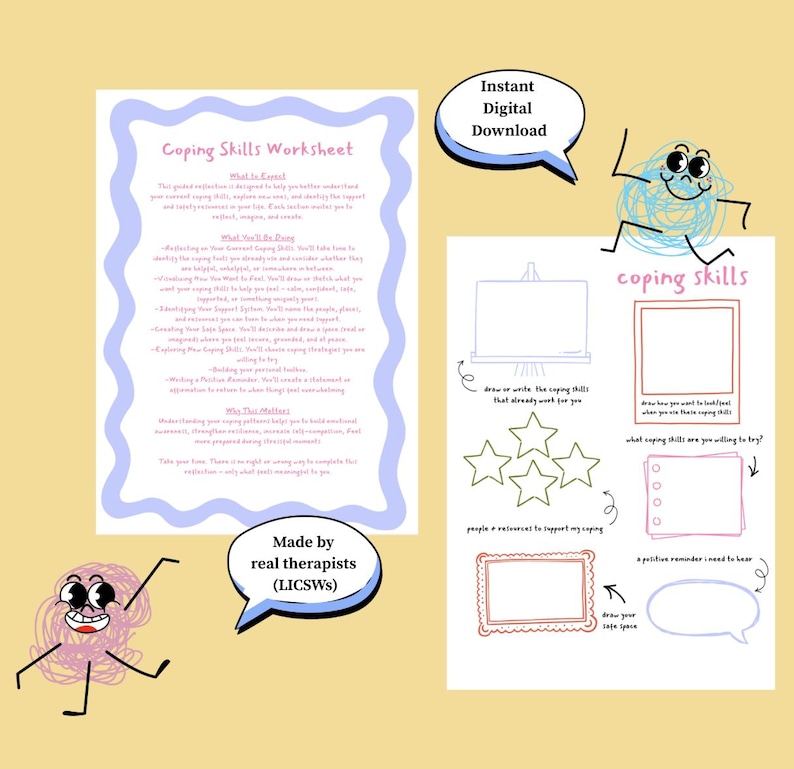 Coping Skills Toolbox Activity | Social Emotional Learning Worksheet ...
