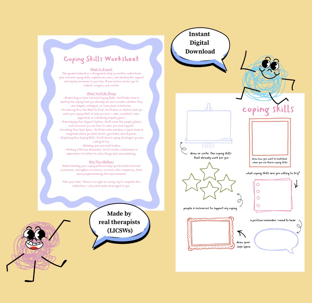 Coping Skills Toolbox Activity | Social Emotional Learning Worksheet ...