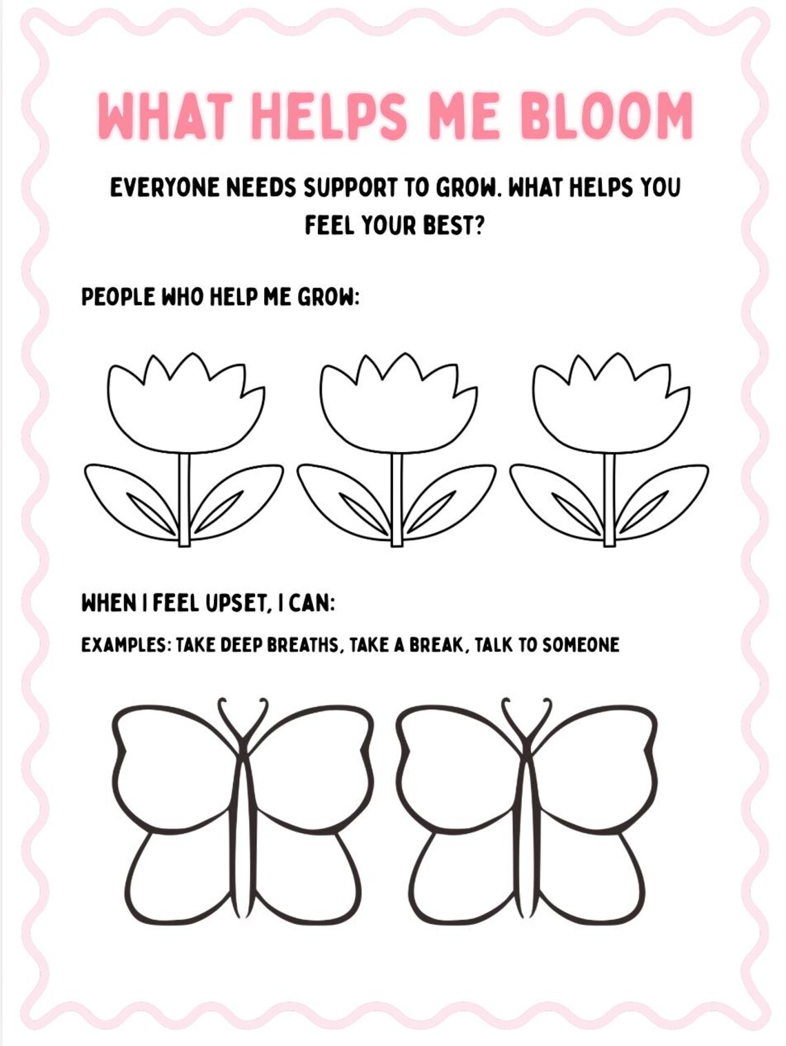 Spring Social Emotional Learning Activities | Coping Skills Watering ...