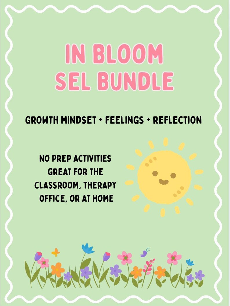 Spring Social Emotional Learning Activities | Coping Skills Watering ...