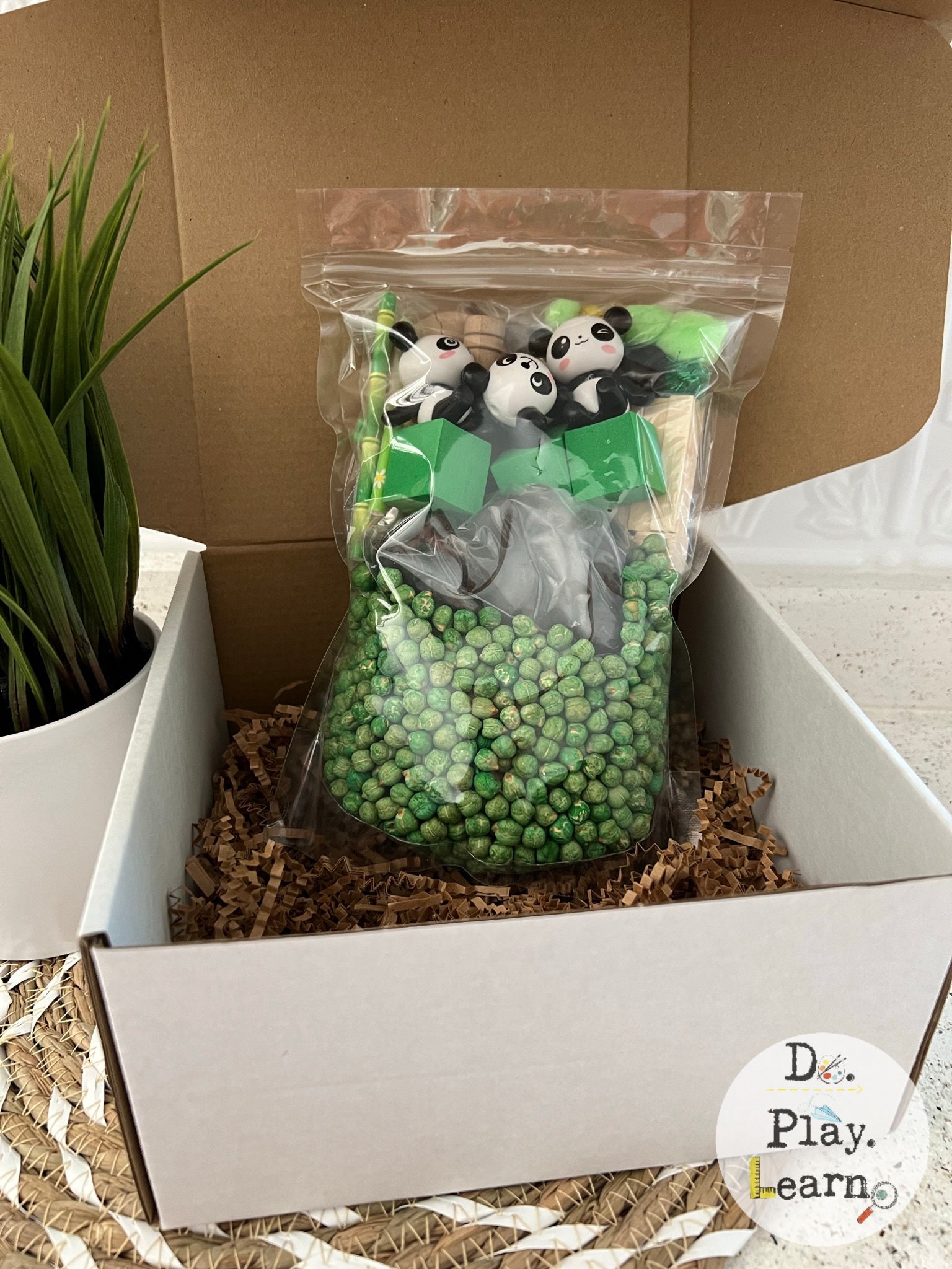 Playful Pandas Sensory Bin Kit for Kids, Busy Play Learning Gift for ...
