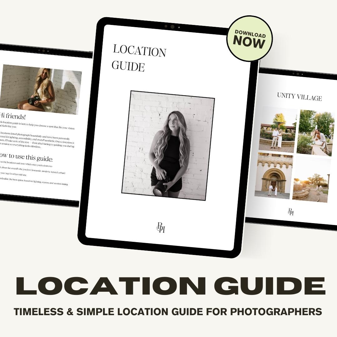 Photographer Location Guide Canva Template: Simple, Modern, Luxury ...
