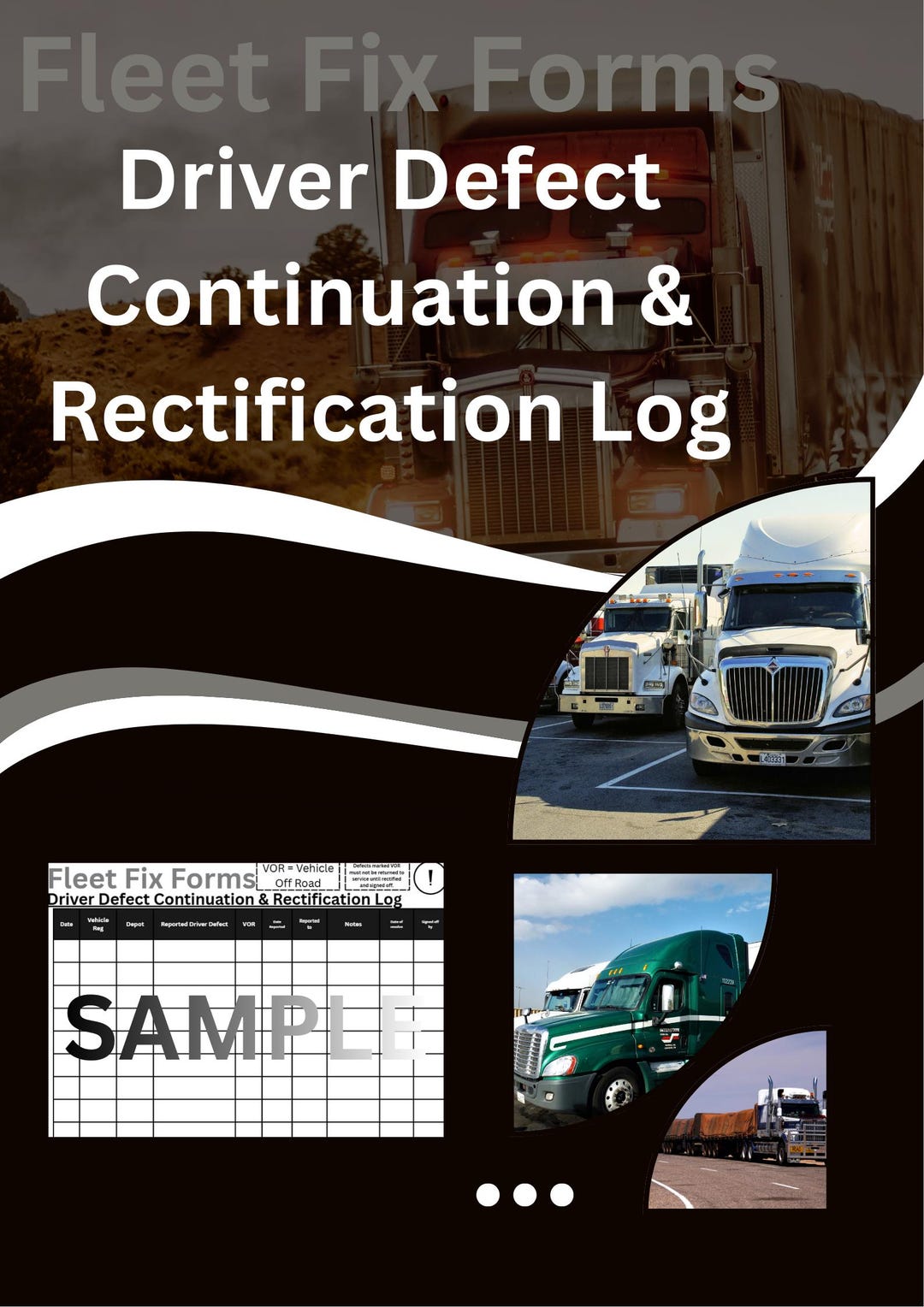 Vehicle Defect Rectification & Continuation Log - Etsy