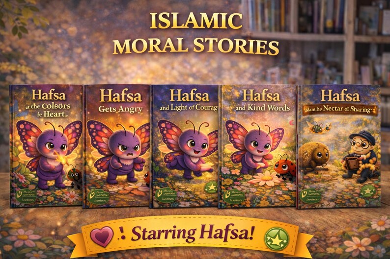 Hafsa's Islamic Moral Stories - 5 Book Collection (PDF Ebook) - Etsy