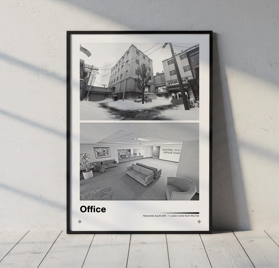 Office Map Counter-strike CSGO CS2 Gaming Minimalist Print / Minimal ...