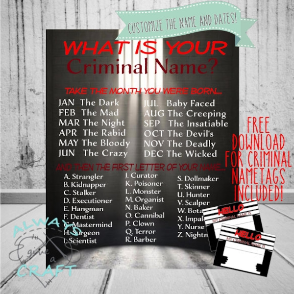 Murder Mystery Sign - Etsy