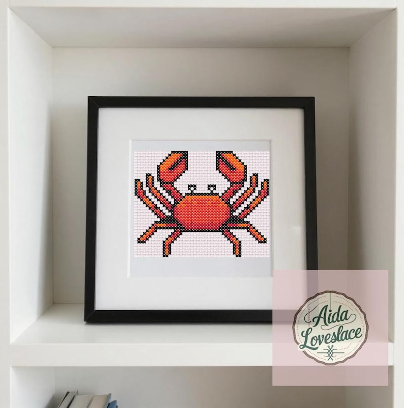 Red Crab - Instant PDF Download Cross Stitch Pattern - Etsy Canada