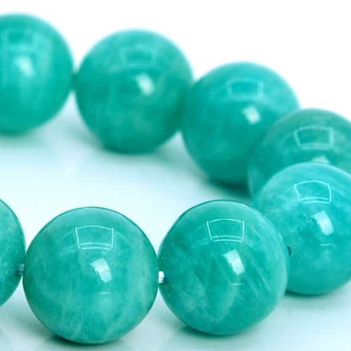 Quartz Beads Amazonite Green Color Grade AAA Gemstone Round - Etsy