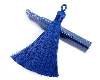 Navy Blue Tassels | Etsy
