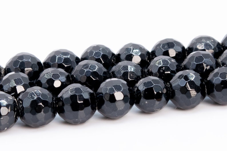 Buy Black Tourmaline Beads Brazil Grade AAA Genuine Natural Online in ...