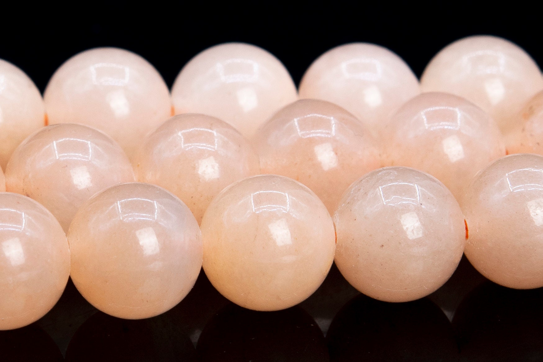 Orange Peach Jade Beads Grade AAA Genuine Natural Gemstone - Etsy