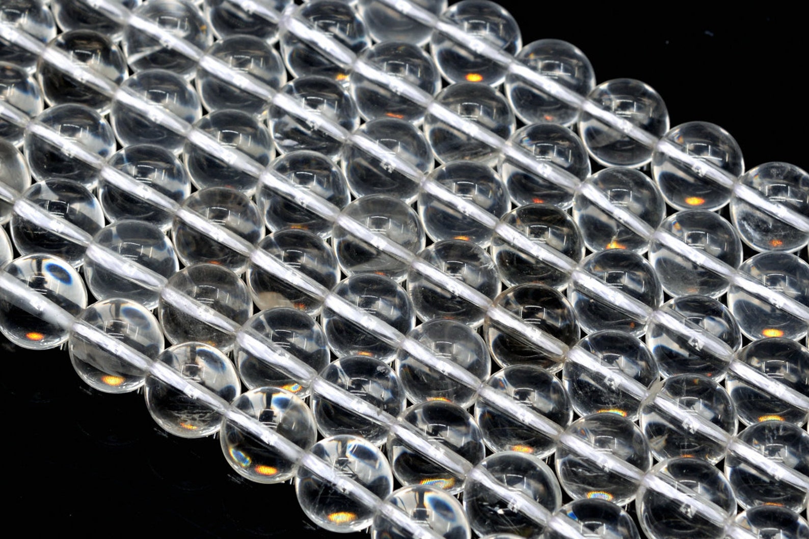 Crystal Clear Quartz Beads Brazil Grade AAA Genuine Natural - Etsy