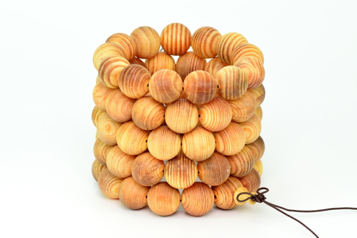 18MM Indonesia Agathis Alba Kingwood Prayer Buddha Mala - Etsy