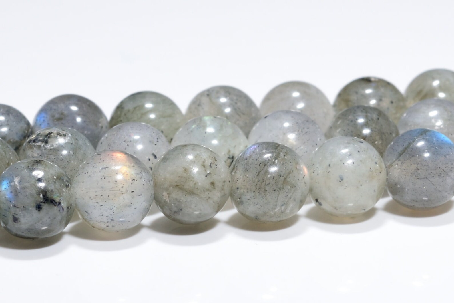 Light Gray Labradorite Beads Grade A Genuine Natural Gemstone | Etsy