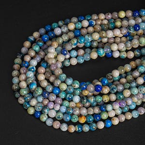 Rare 5-6MM Afghanistan Hackmanite UV Reactive Fluorescent Beads Genuine ...