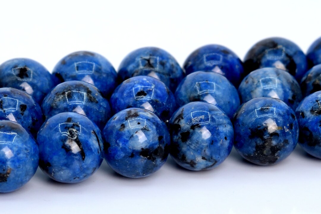 8MM Ocean Blue Jade Beads Grade AAA Gemstone Round Loose Beads 15" / 7. ...