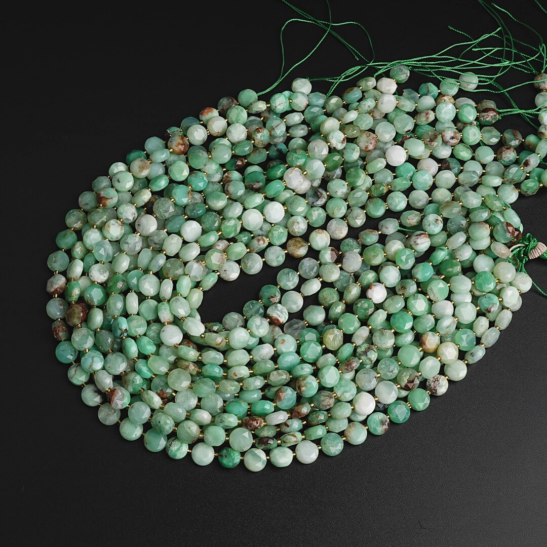 8MM Green Chrysoprase / Australian Jade Beads Grade AA Genuine Natural ...