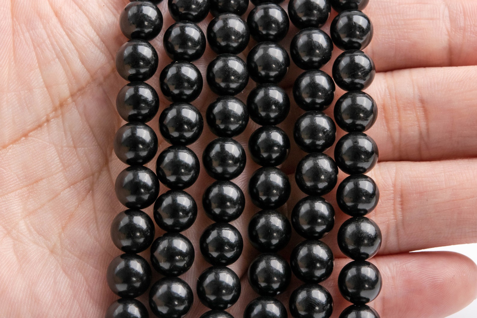 Black Jet Beads Genuine Natural Grade AAA Gemstone Round Loose - Etsy