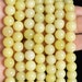 Yellow Lemon Jade Beads Genuine Natural Grade AAA Gemstone Round Loose ...