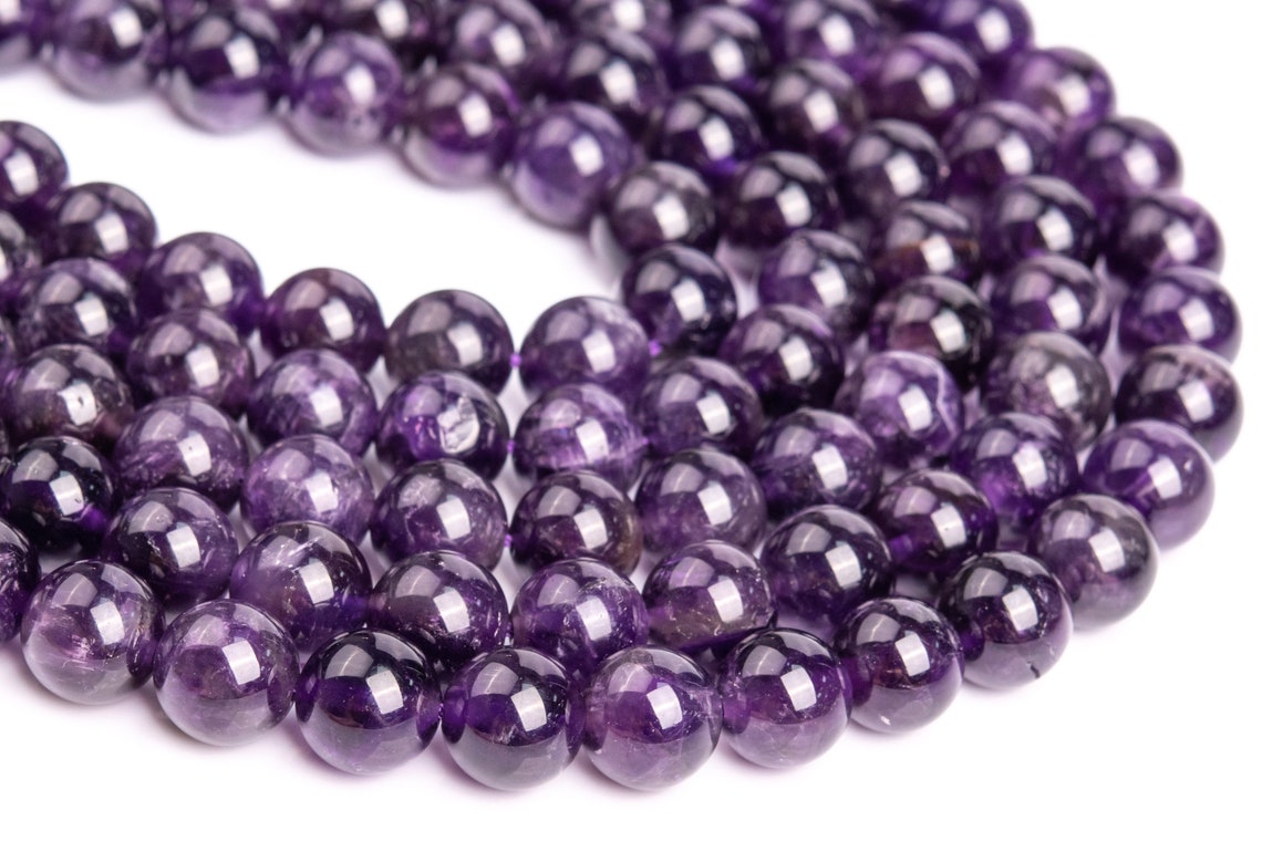 Deep Purple Amethyst Beads Brazil Grade AAA Genuine Natural - Etsy