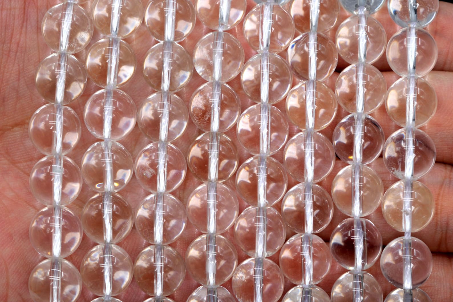 Crystal Clear Quartz Beads Brazil Grade AAA Genuine Natural - Etsy