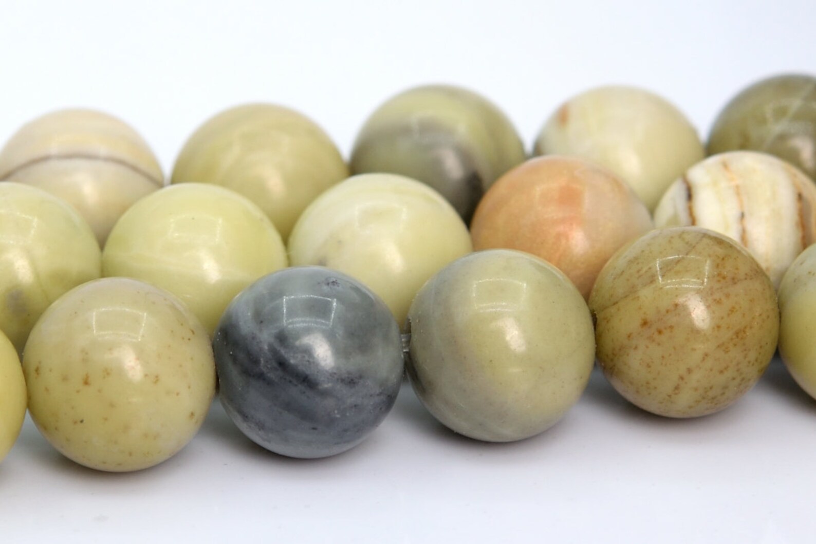Butter Jade Beads Grade AAA Genuine Natural Gemstone Round - Etsy