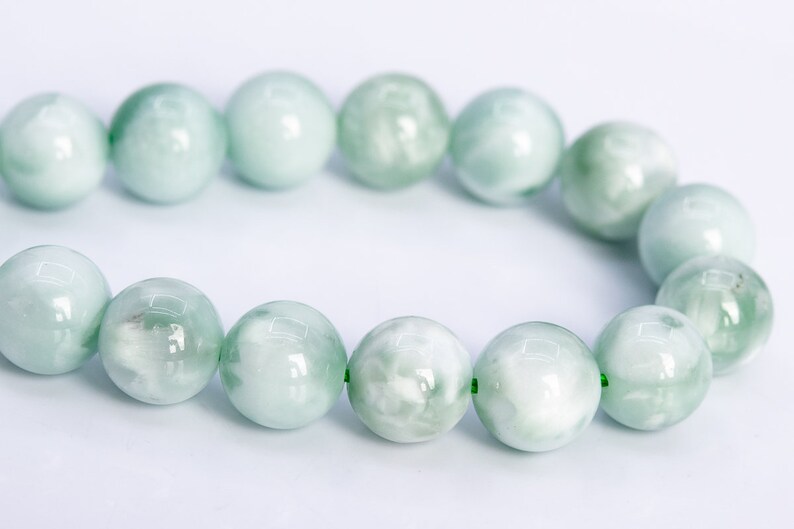 Green Angelite Beads Genuine Natural China Grade AAA Gemstone | Etsy