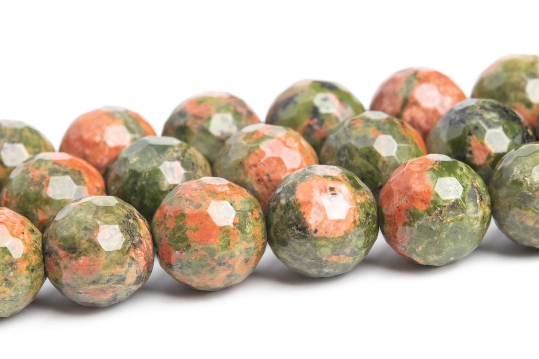 Green & Pink Unakite Beads Genuine Natural Grade AAA Gemstone Micro ...