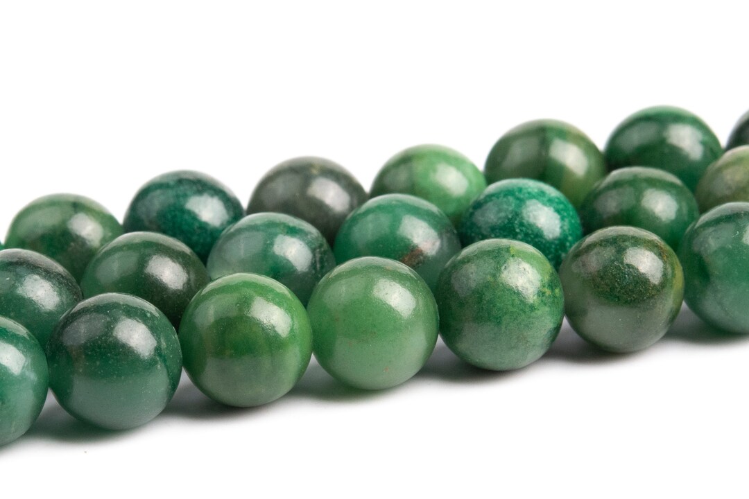 6MM Verdite Beads Grade AAA Genuine Natural Gemstone Full Strand Round ...