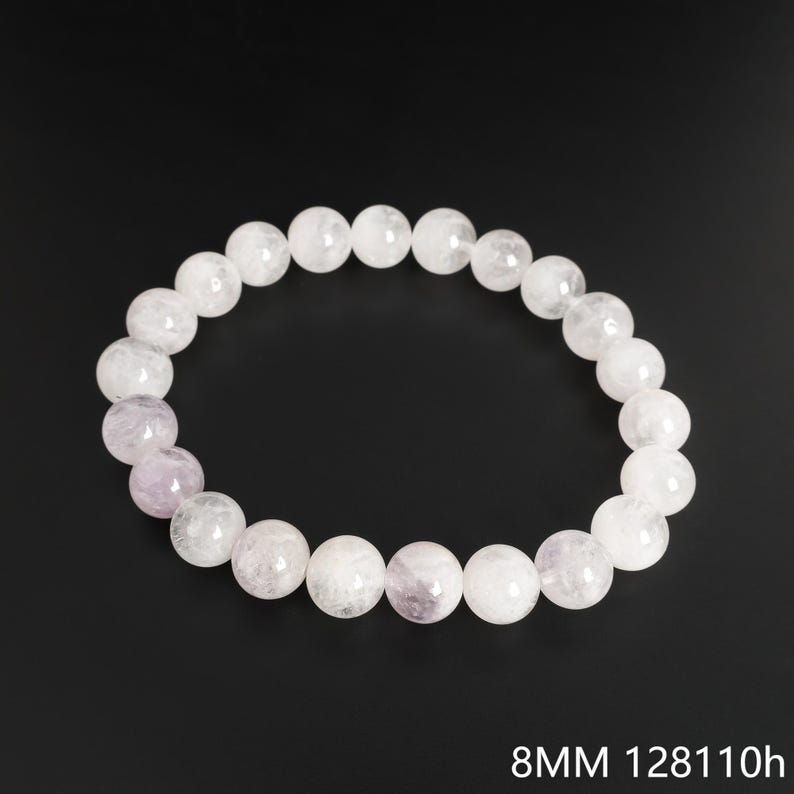 8-16MM White Phantom Quartz Bracelet | Genuine Natural Healing Crystal ...