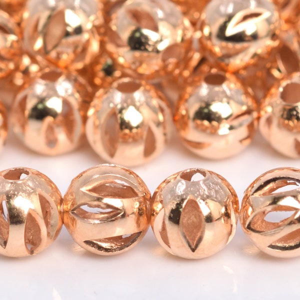 Rose Gold Spacer Beads - Etsy