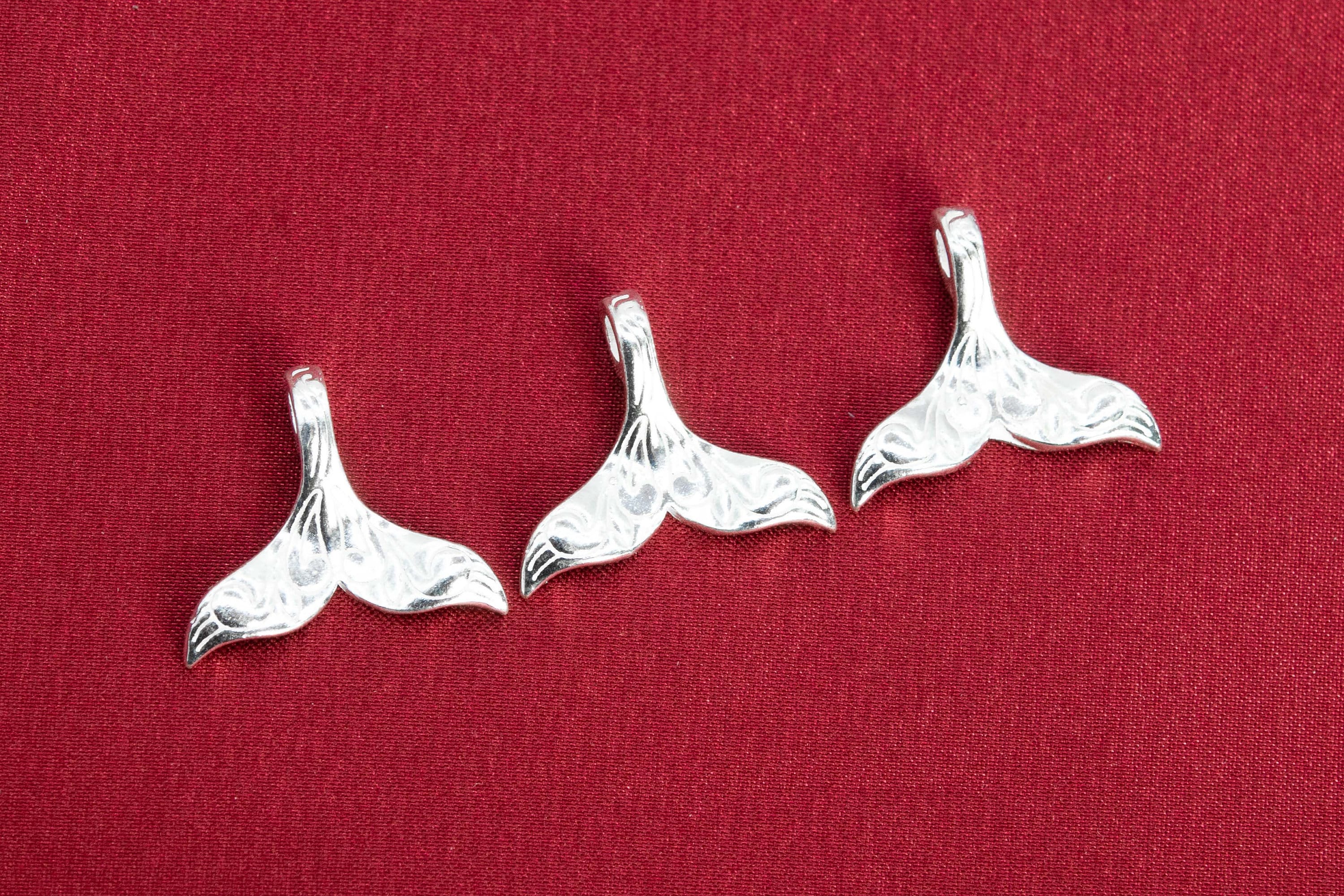 20x17mm Sterling Silver Mermaid Tail Charm 61614-2108 - Etsy