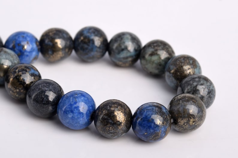 6MM Sky Blue Pyrite Beads Grade AAA Natural Gemstone Round - Etsy