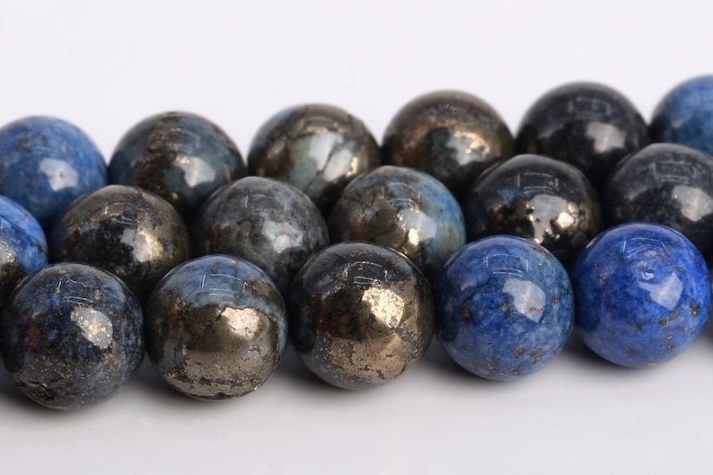 6MM Sky Blue Pyrite Beads Grade AAA Natural Gemstone Round - Etsy