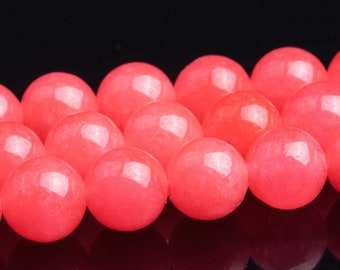 Pink Jade Beads | Etsy