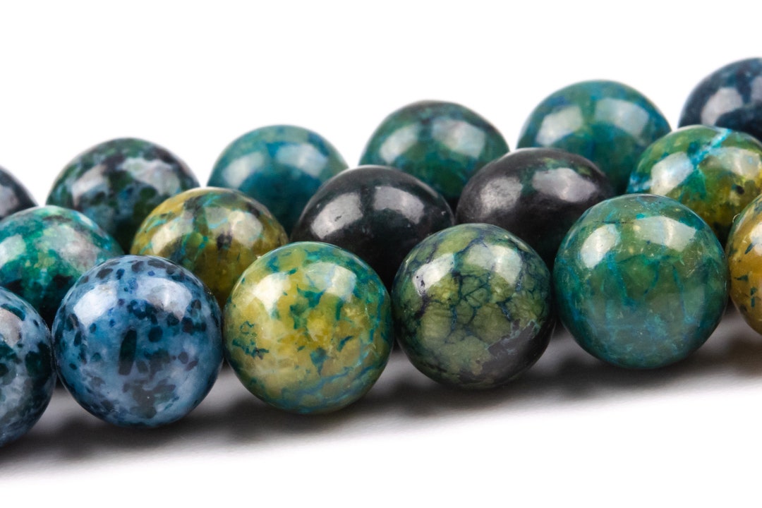 Chrysocolla Color Jasper Beads Grade AAA Gemstone Round Loose Beads 6MM ...
