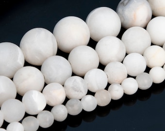 Matte White Beads | Etsy